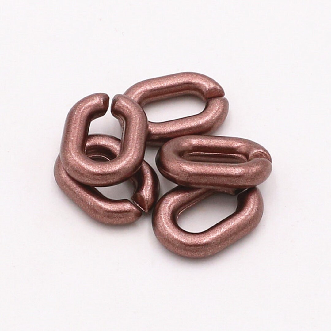 50pcs Acrylic Chain Links 15x20mm Plastic Links Open Links Matte ...