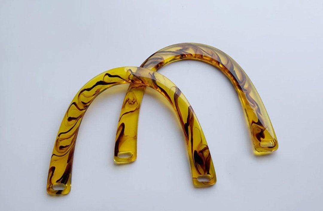 A Pair of Acrylic Purse Handles Resin Handbag Handles (ST_BL_055) - Etsy