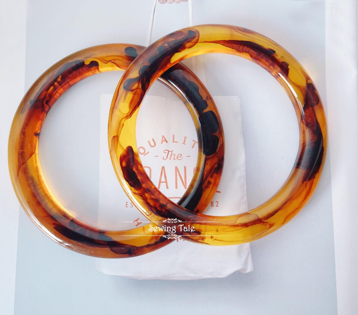 A Pair of Acrylic Purse Handles Resin Handbag Handles (ST_L_1177) - Etsy