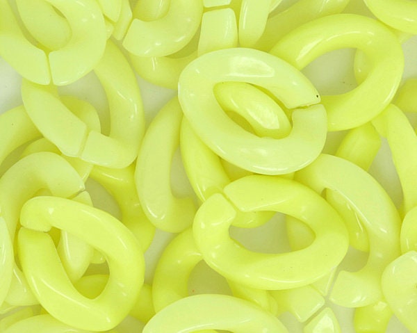 100pcs Acrylic Chain Links Open Link Size 23mmx17mm Plastic - Etsy