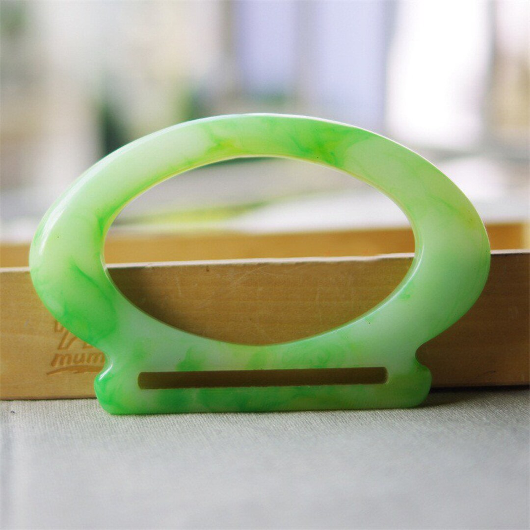 A Pair of Acrylic Oval Purse Handles Resin Handbag Handles (ST_L_1203 ...