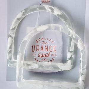 A Pair of Acrylic Purse Handles Resin Handbag Handles (ST_L_1210_CE) - Etsy