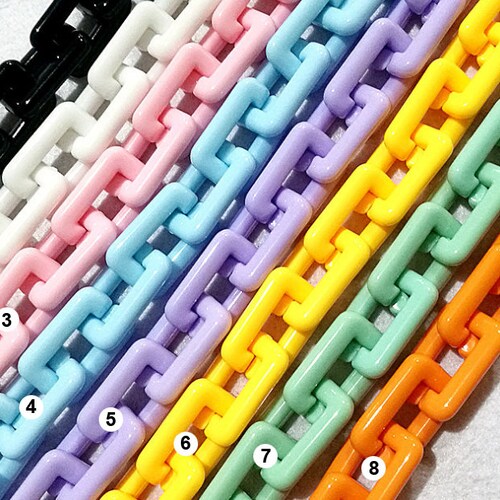 100pcs Acrylic Chain Links Open Link Size 23mmx17mm Plastic - Etsy