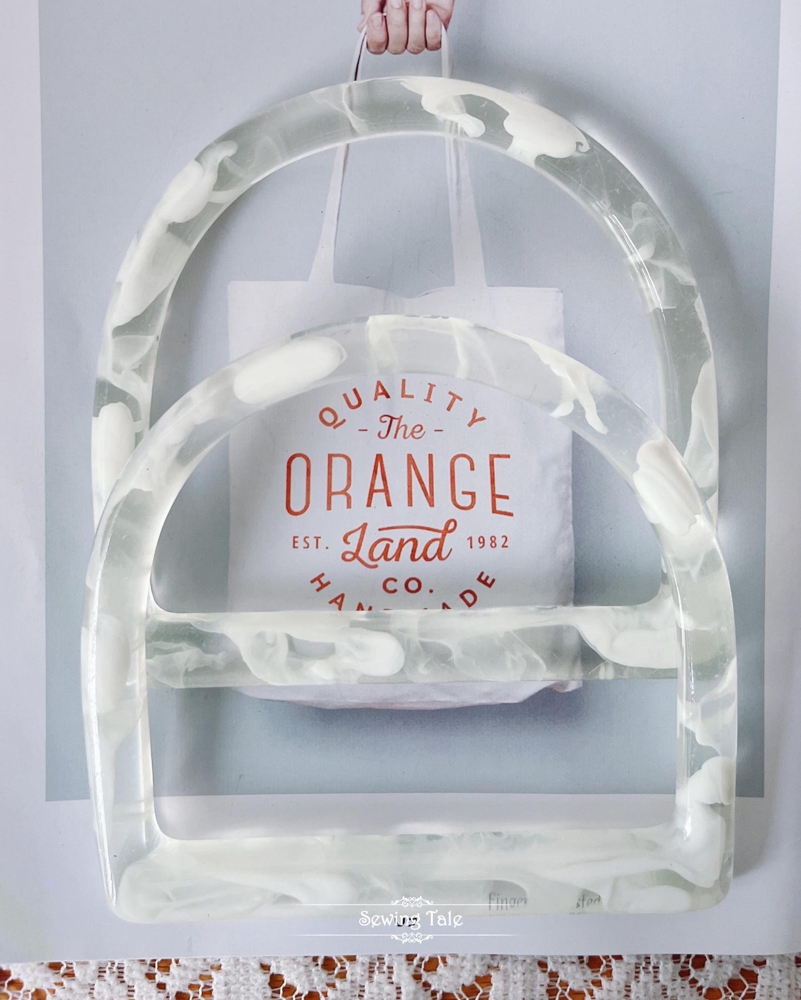A Pair of Acrylic Purse Handles Resin Handbag Handles (ST_L_1210_CE) - Etsy