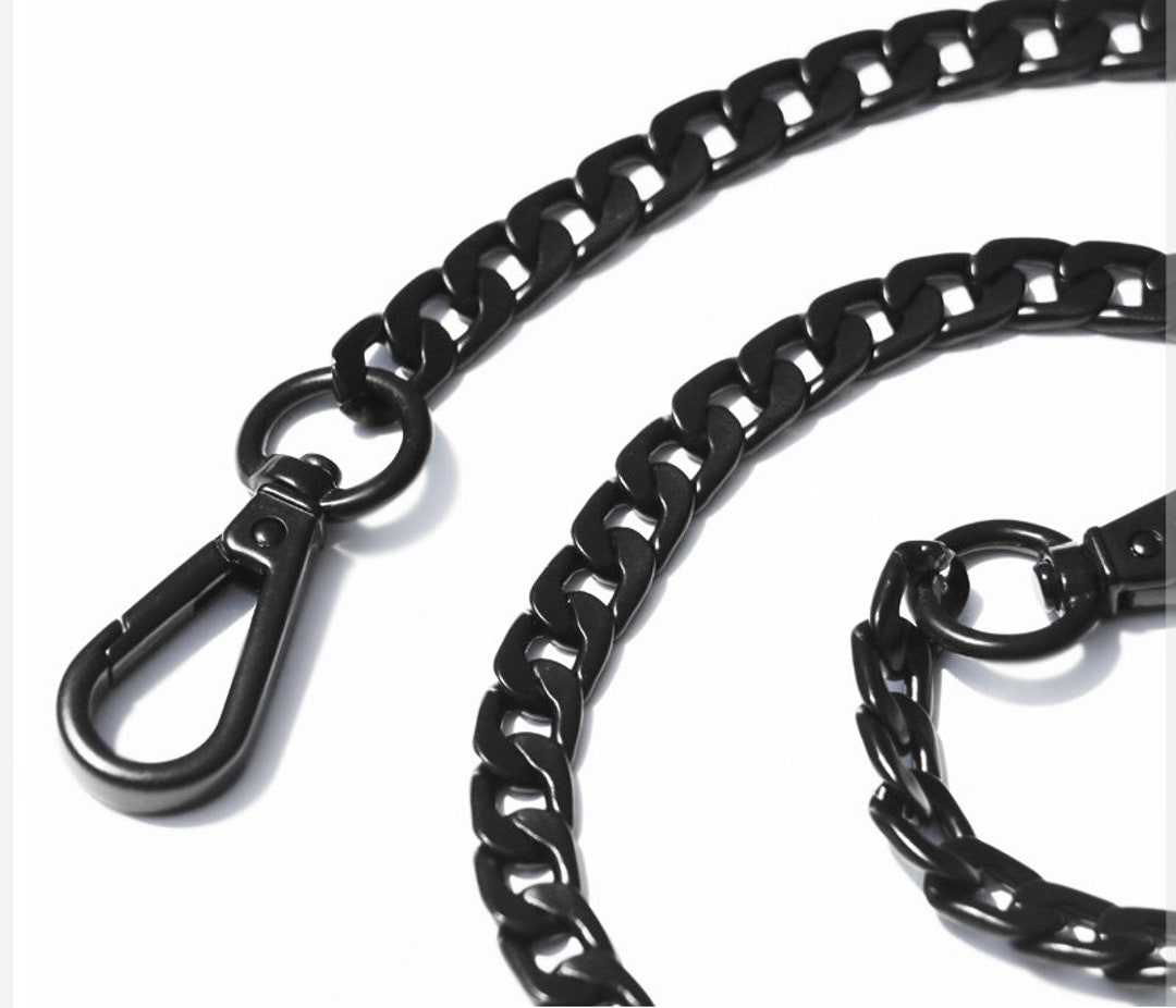 Black Metal Purse Chain 9mm Bag Chain Replacement Strap Phone Chain Bag ...