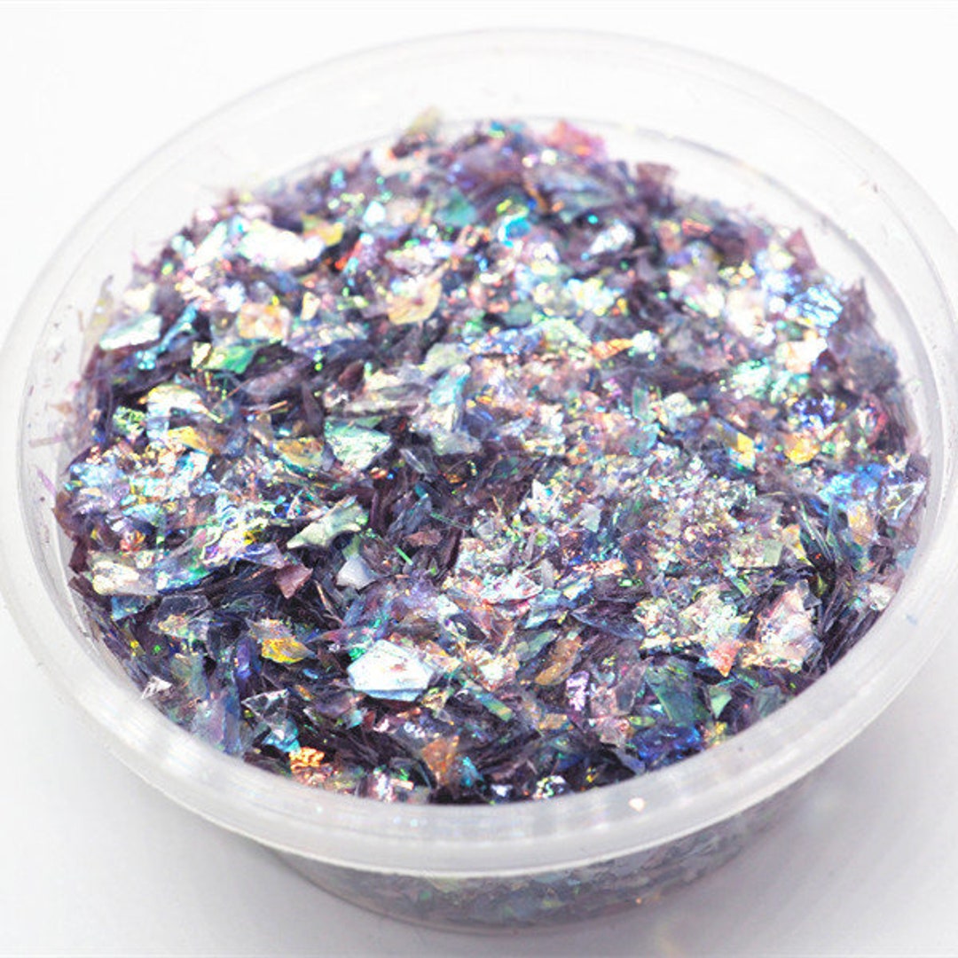 A Box Foil Flake Silicone Mould Filler Candy Plastic Paper Glitter ...