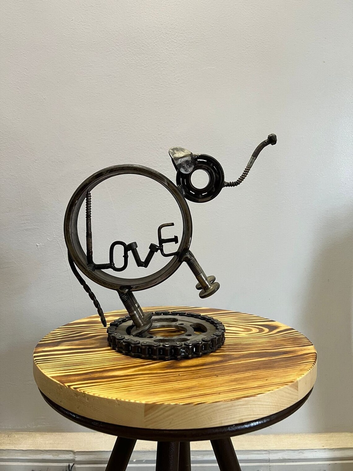 Elephant Metal Sculpture Recycled Metal Art Sculpture Morrocan Work Art ...