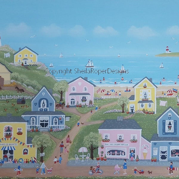 Beach Folk Art - Etsy