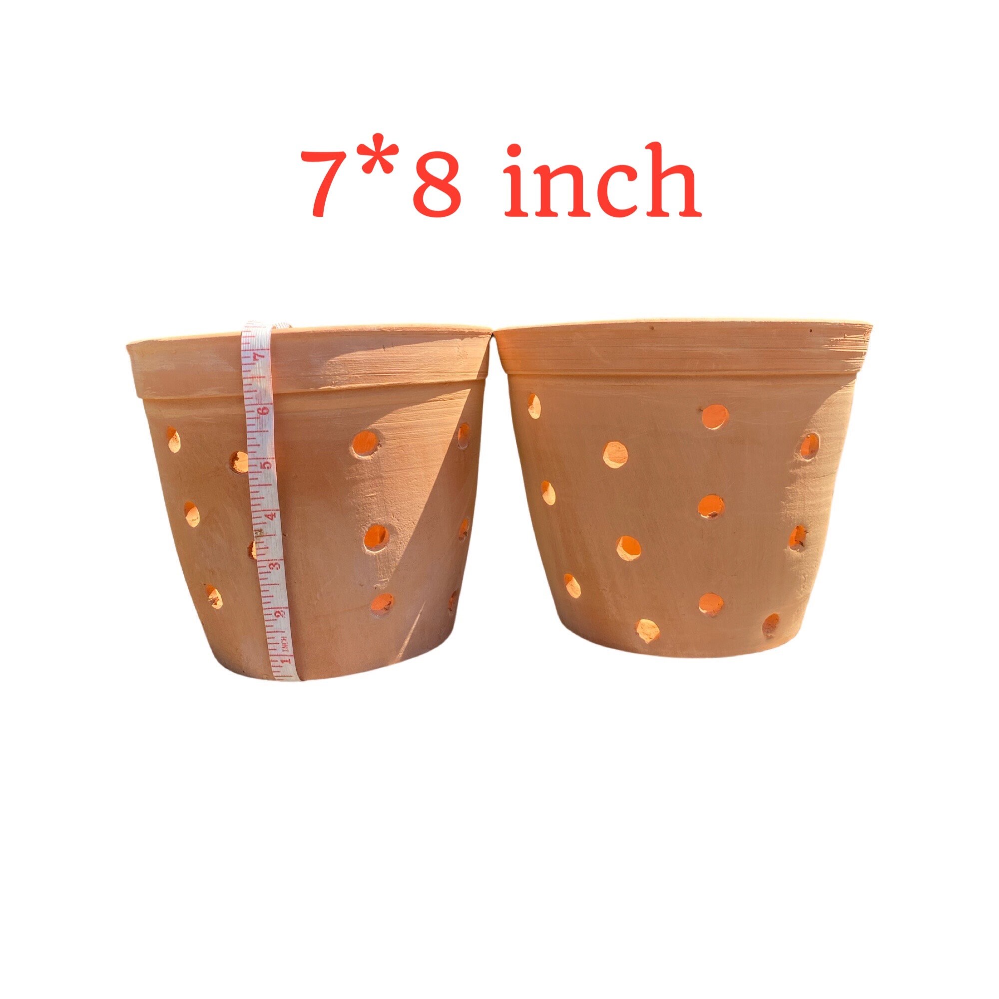Handmade Terracotta Planter With Drainage Hole, Handmade Terracotta ...