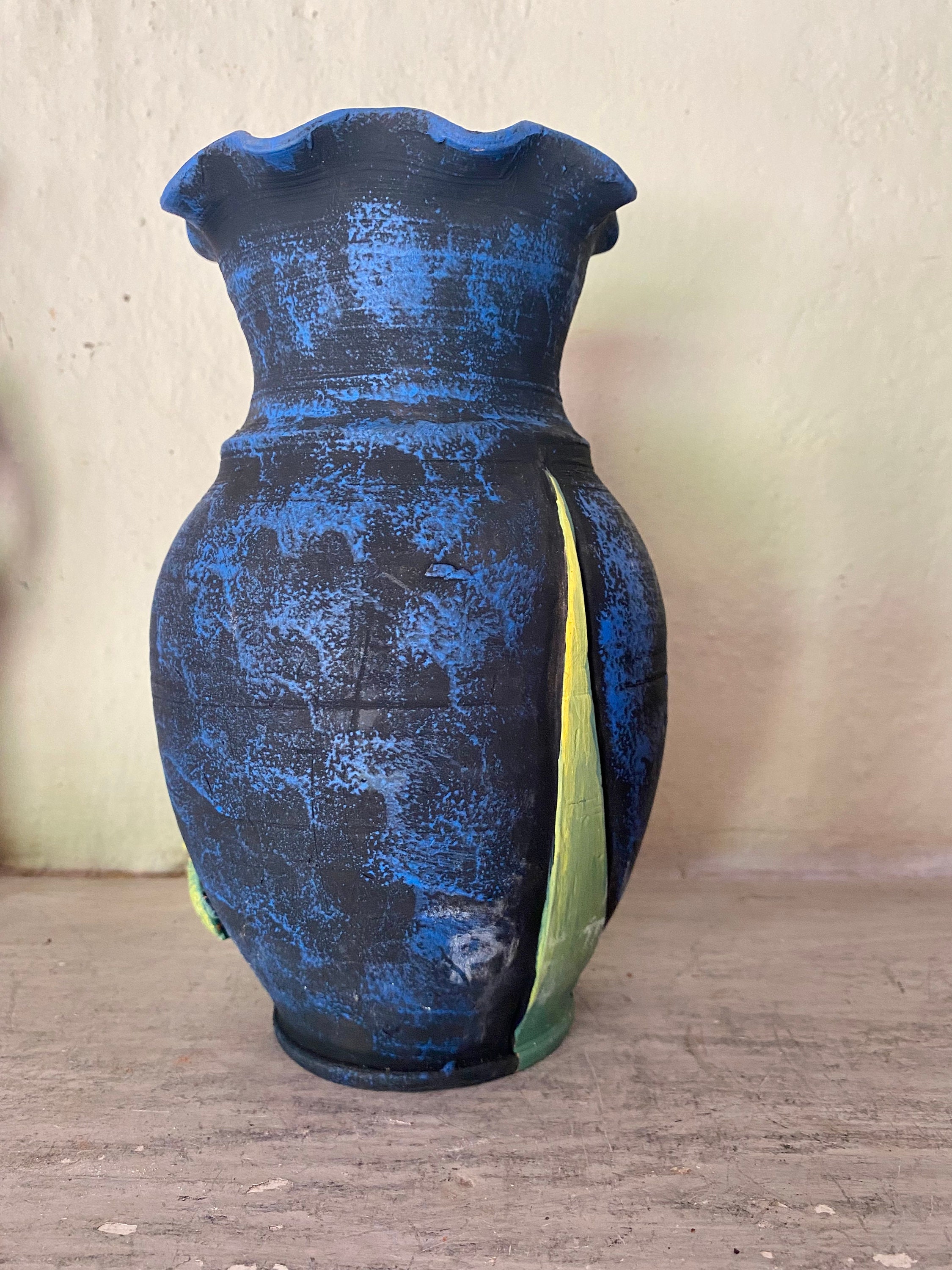 Rustic Sea Turtle Vase-8 Inch, Rose Bud Vase, Floral Arrangement Vessel ...