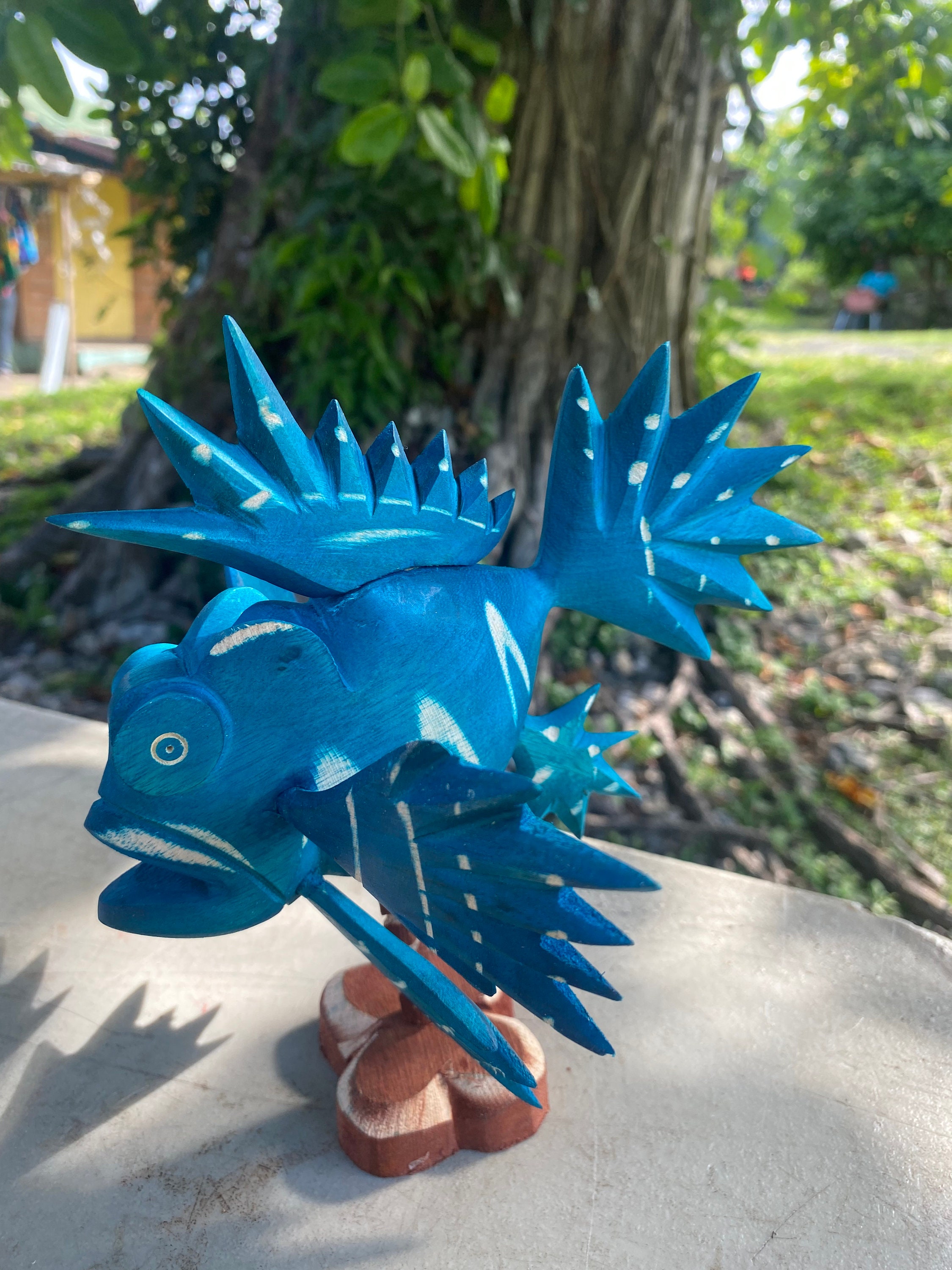 Wood Carved 3D Fish Puzzle Jamaican Souvenir, Adults, Kids Gift, Wooden ...