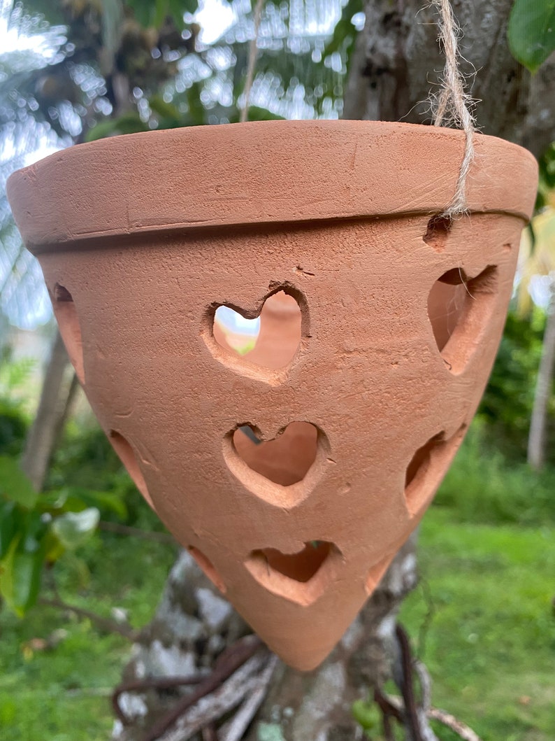 Terracotta Hanging Planter for Plants Hanging Orchid Pot. - Etsy