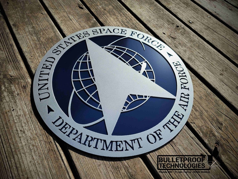 US Space Force Duel Layer Sign- Military Sign- Military Gift - Etsy