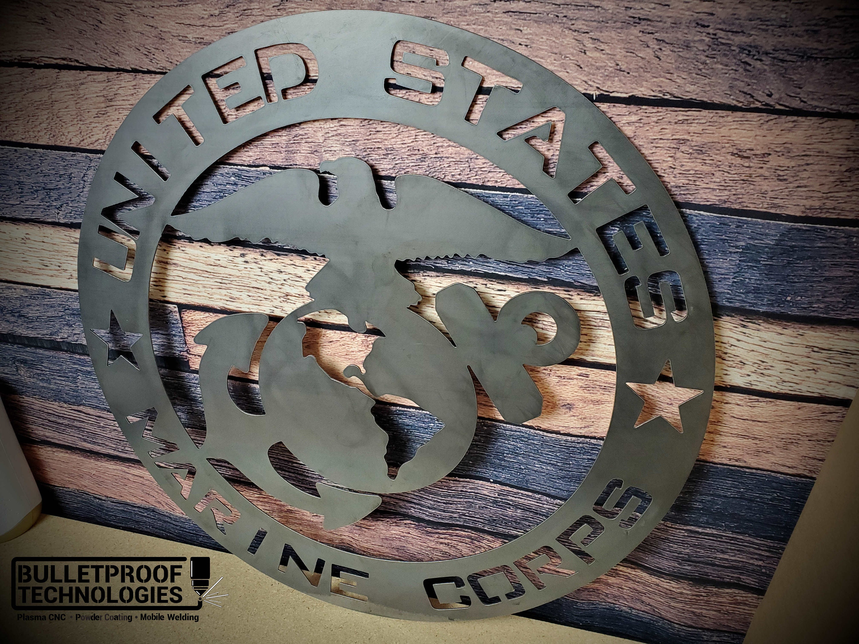 US Marine Corps Metal Sign Authorized Seller for USMC Logo - Etsy