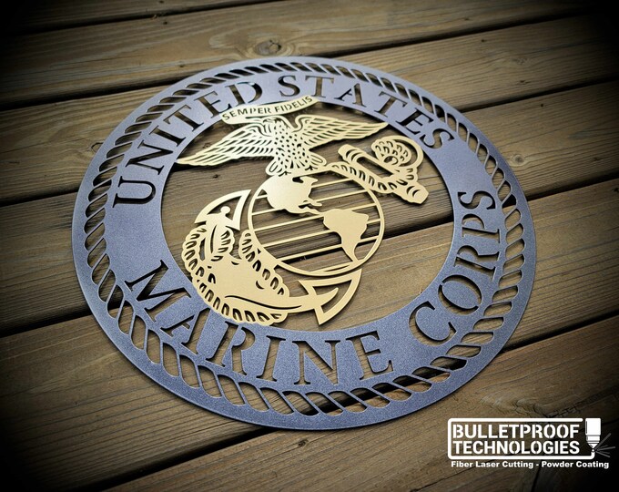 US Marine Corps Metal Sign - Etsy