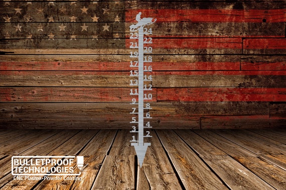 24 Snow Depth Gauge Snow Mobile Metal Snow Fall | Etsy