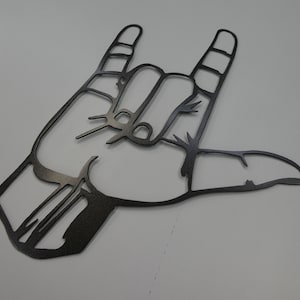 Sign Language i Love You Metal Sign 12x9 - Etsy