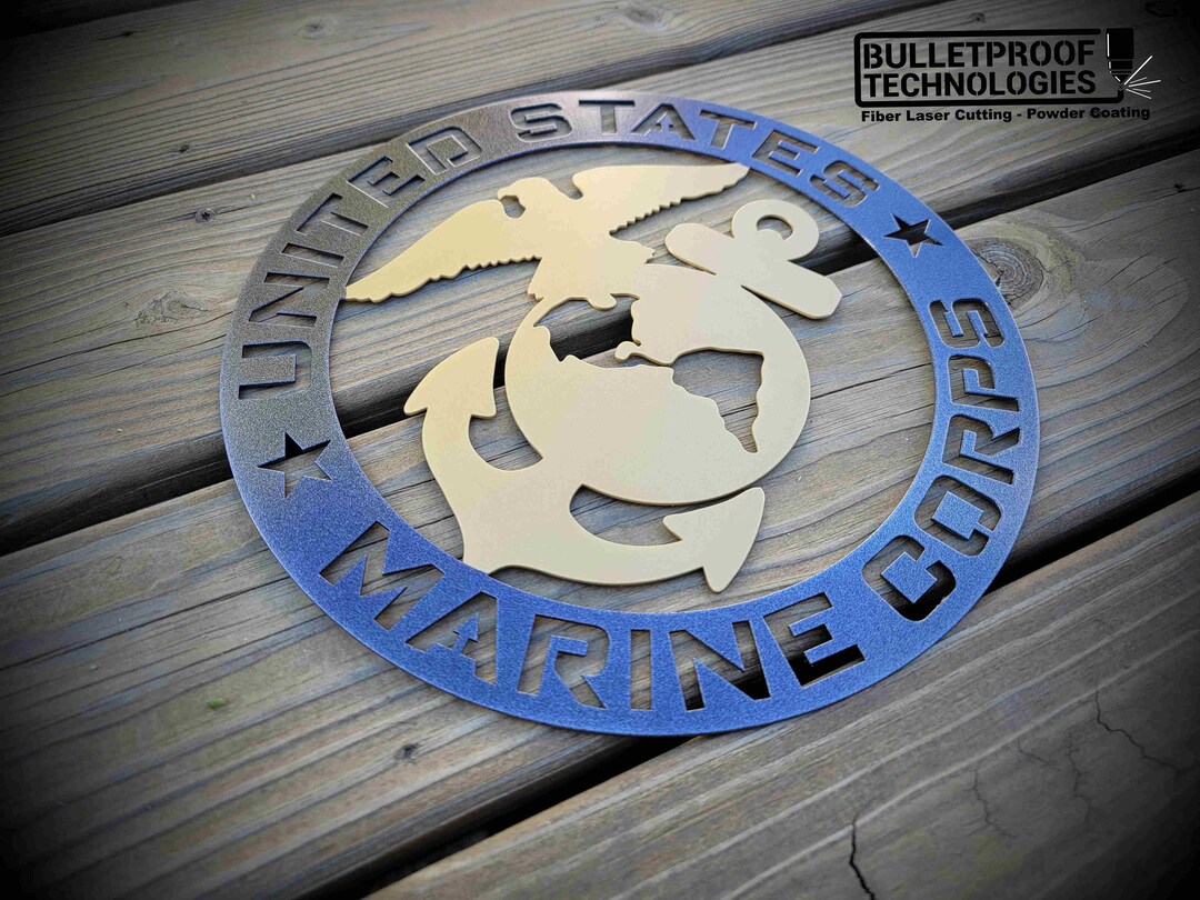 US Marine Corps Metal Sign -- Authorized Seller for USMC Logo -- USMC ...