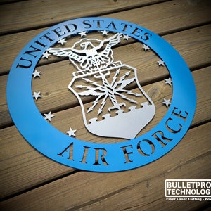 US Air Force Metal Sign, High Details - Etsy
