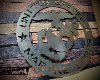 US Marine Corps Metal Sign Authorized Seller for USMC Logo | Etsy