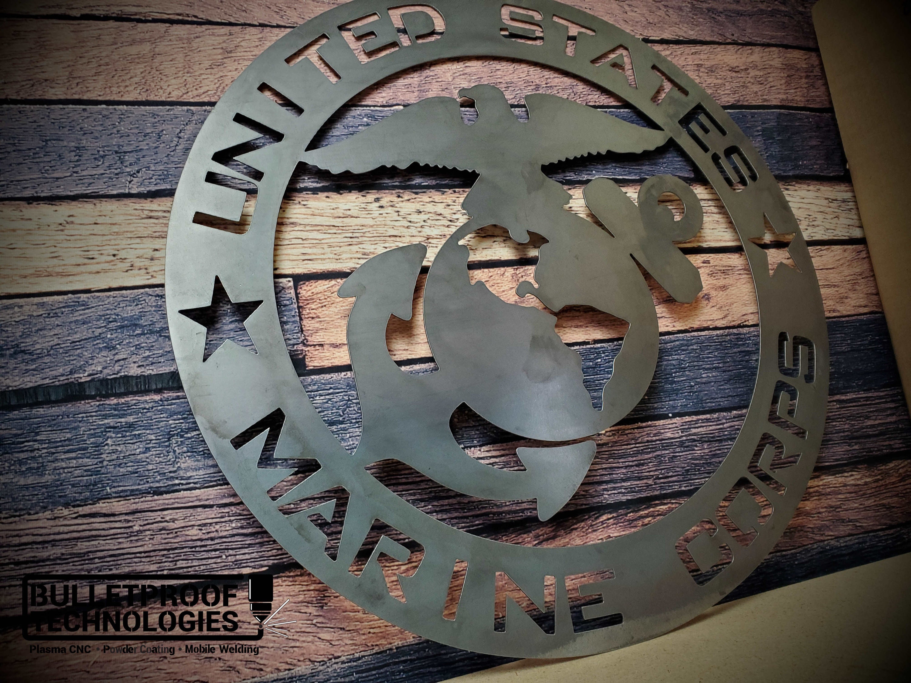 US Marine Corps Metal Sign Authorized Seller for USMC Logo | Etsy