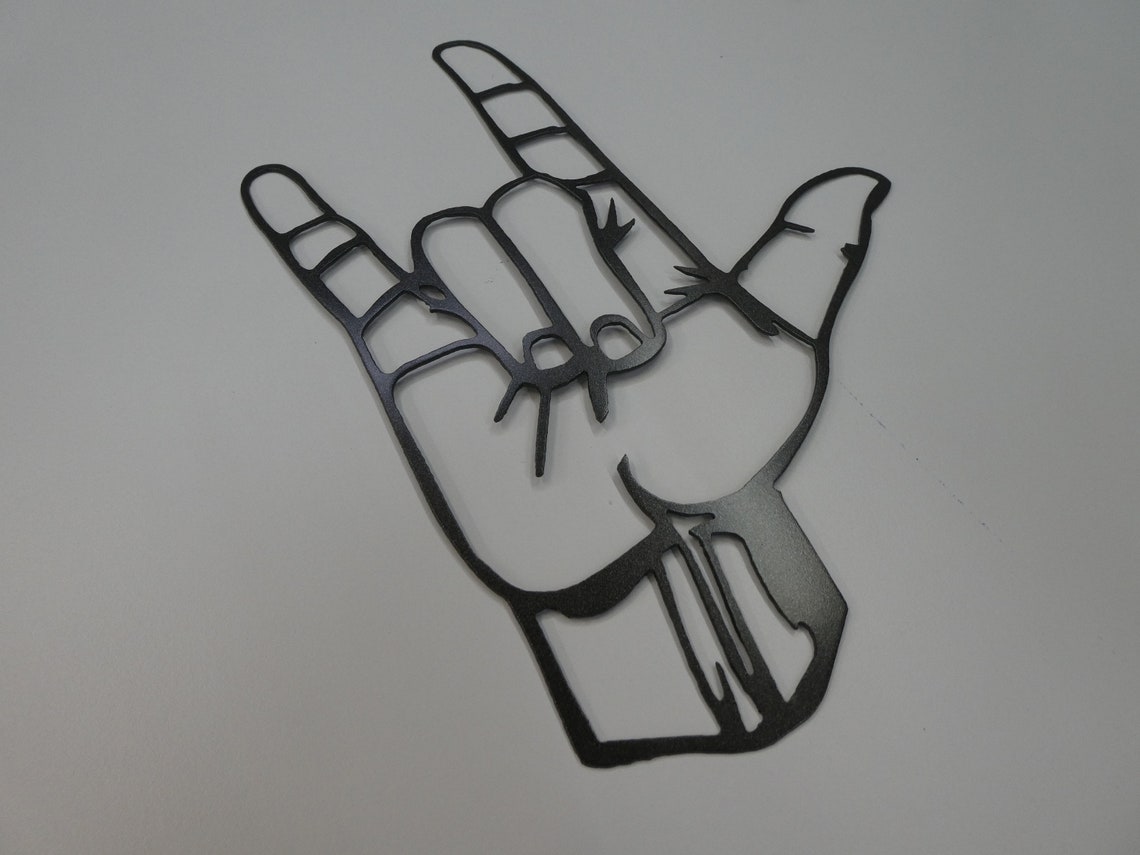Sign Language i Love You Metal Sign 12x9 - Etsy