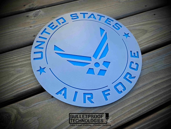 US Air Force Metal Sign W/ Backer Miltary Gift Personal - Etsy