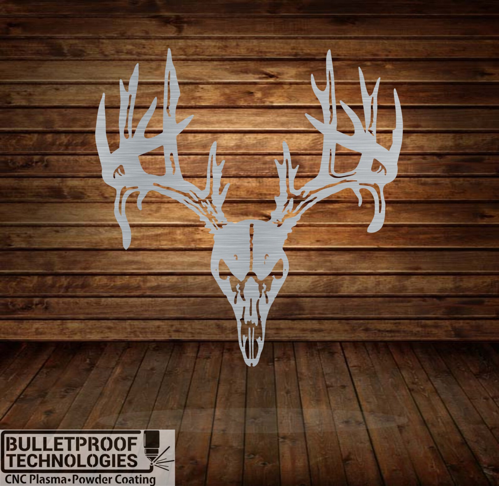 Outdoor Deer Skull Metal Art- CNC Plasma Cut- Hunter Gift- Man Cave ...