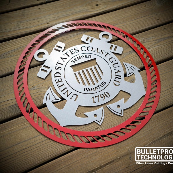 Us Coast Guard Metal Sign - Etsy
