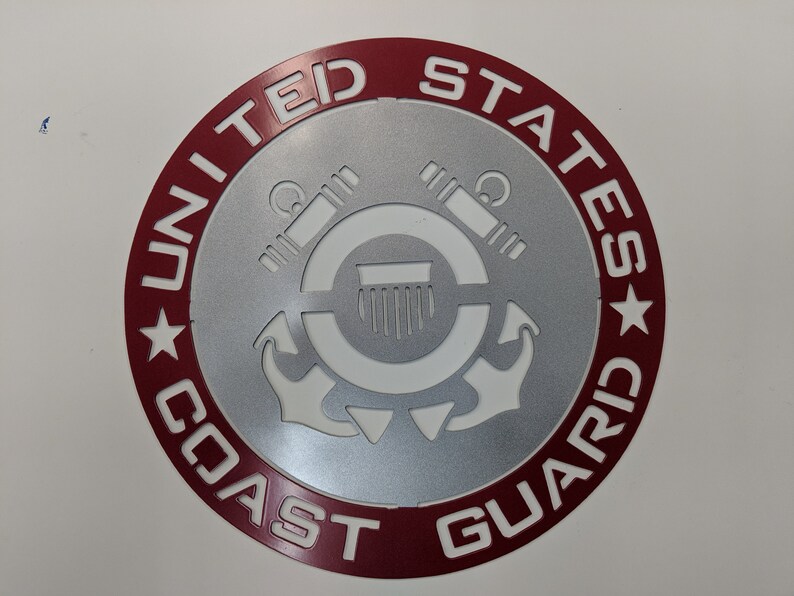 US Coast Guard Metal Sign Miltary Pride Custom Metal Sign | Etsy