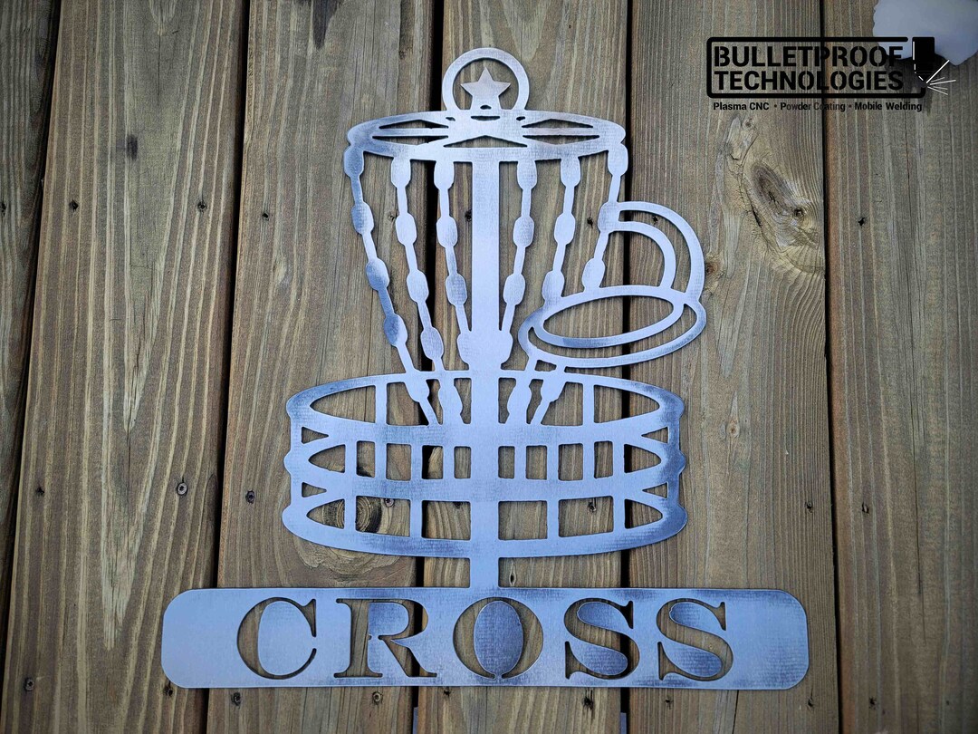 Disc Golf Monogram-metal Sign - Etsy