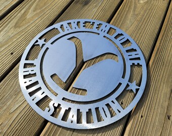 Train Station Sign | Etsy