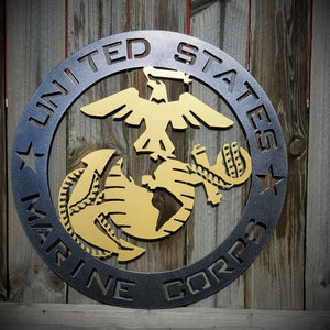 US Marine Corps Metal Sign -- Authorized Seller for USMC Logo -- USMC ...
