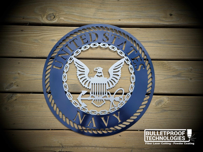 US Navy Metal Sign High Details - Etsy