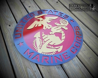 US Marine Corps Metal Sign - Etsy