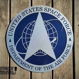 US Space Force Duel Layer Sign- Military Sign- Military Gift - Etsy