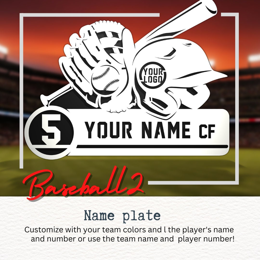 Baseball Themed Signs Customized for Your Team or Player - Etsy
