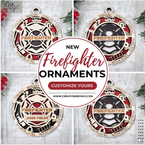 Firefighter Charm - Etsy