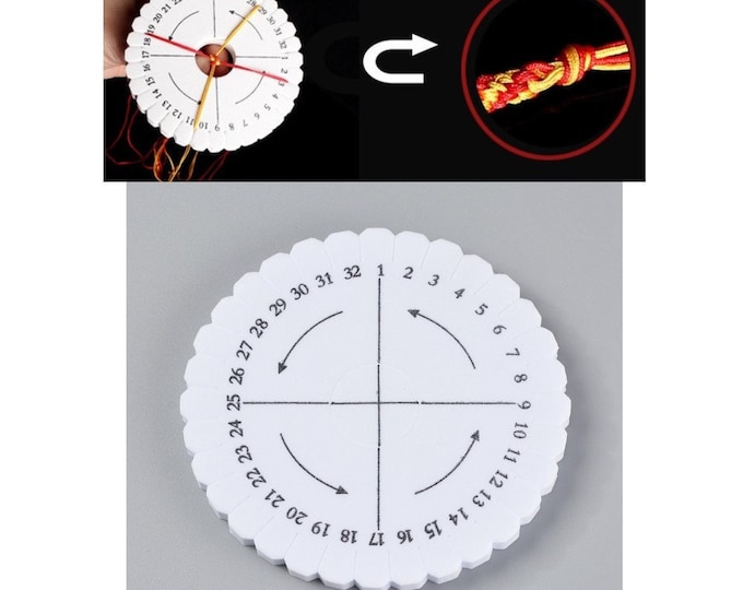 BRAIDED DISC Kumihimo Macrame / Tool for Cording and Braiding / 10 Cm ...