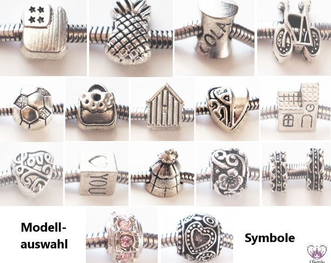 Module Bead SYMBOLS Metal Beads / Model Selection / Large Perforated ...