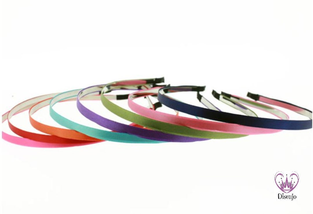 Headband Satin Ribbon Comfort 6 Mm Various Colors / Headbands for ...