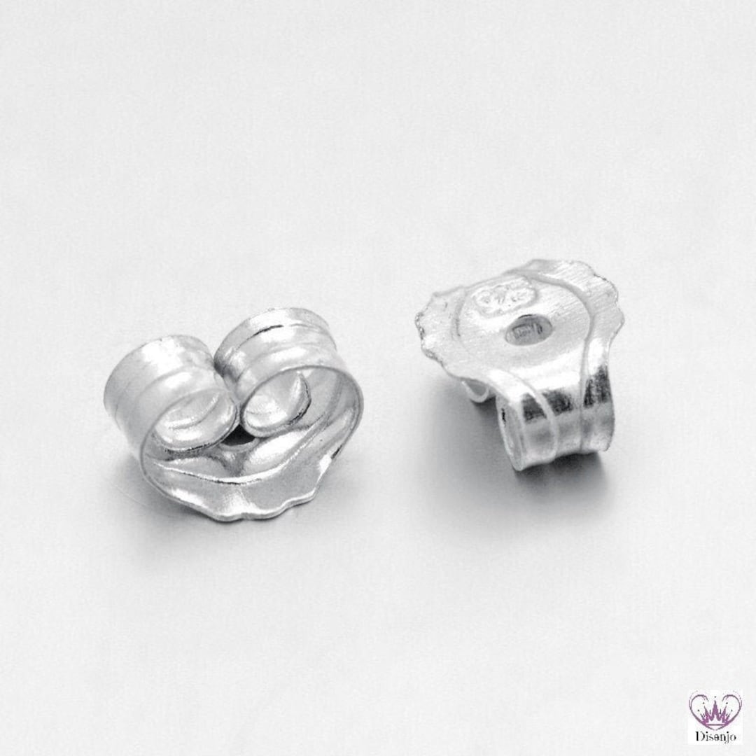 925 Butterfly Clasps Stopper for Ear Studs Sterling Silver // 2/ 10 ...