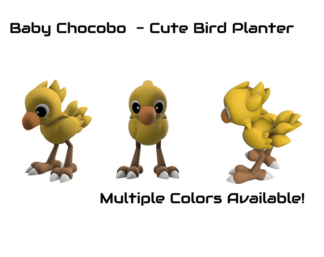 Baby Chocobo Cute Bird Planter WORK IN PROGRESS - Etsy