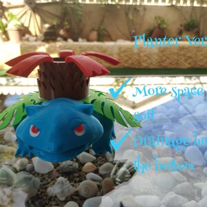 Venusaur Colorful Pokemon Box Desk Organizer Planter Pot - Etsy