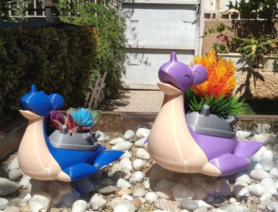 Happy Lapras Cute Pokemon Planter | Etsy