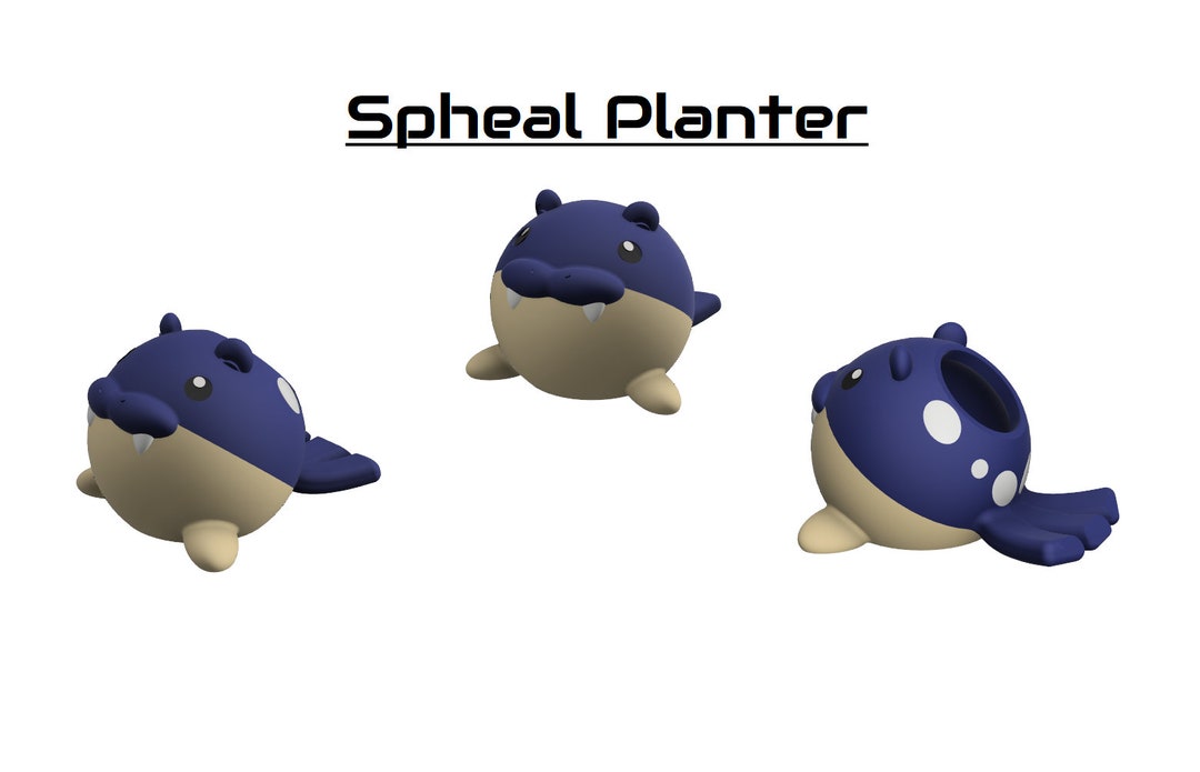 Spheal Cute Pokemon Planter Desk Organizer WORK IN - Etsy