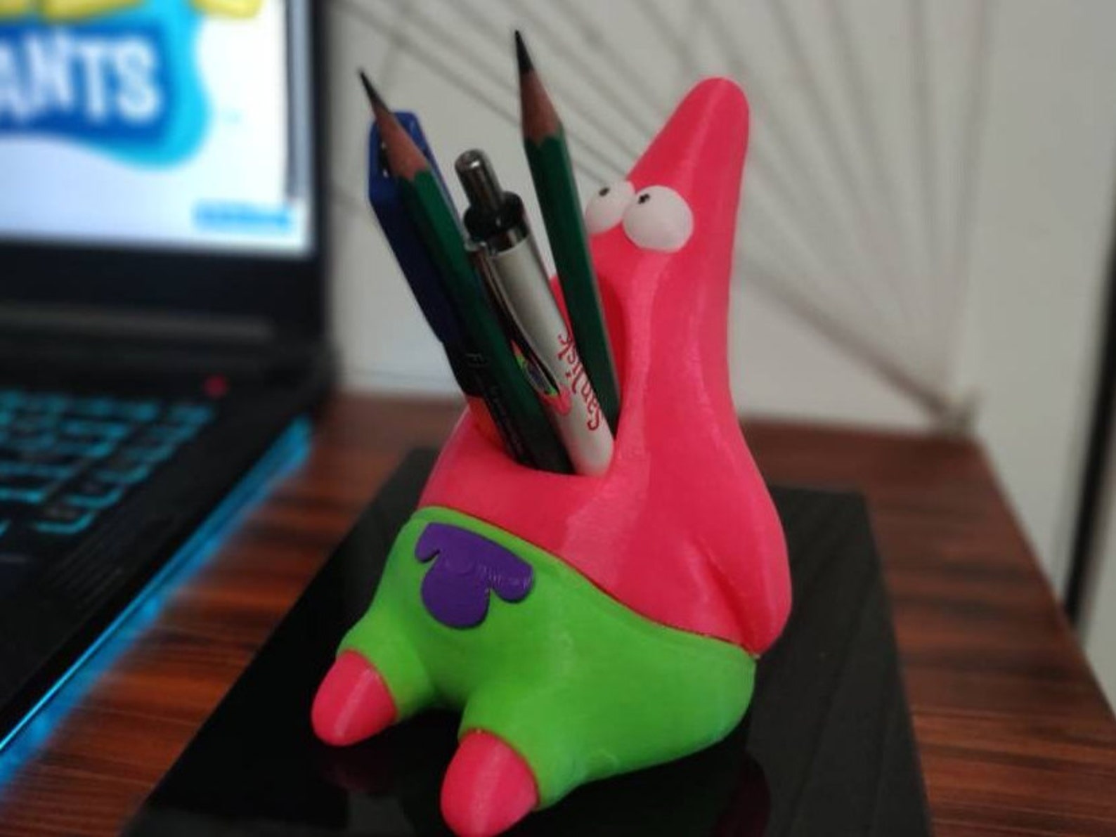Patrick Star spongebob Squarepants Funny Gag Pencil Holder | Etsy