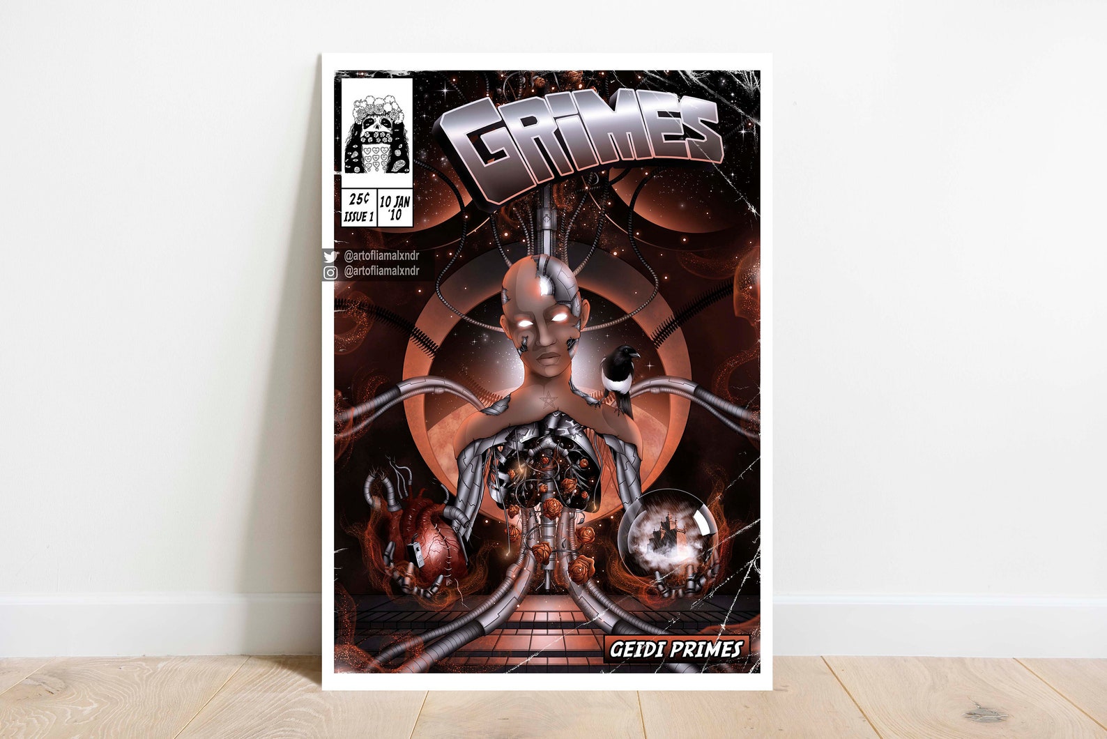 Grimes Print Geidi Primes Comic Cover Art - Etsy UK