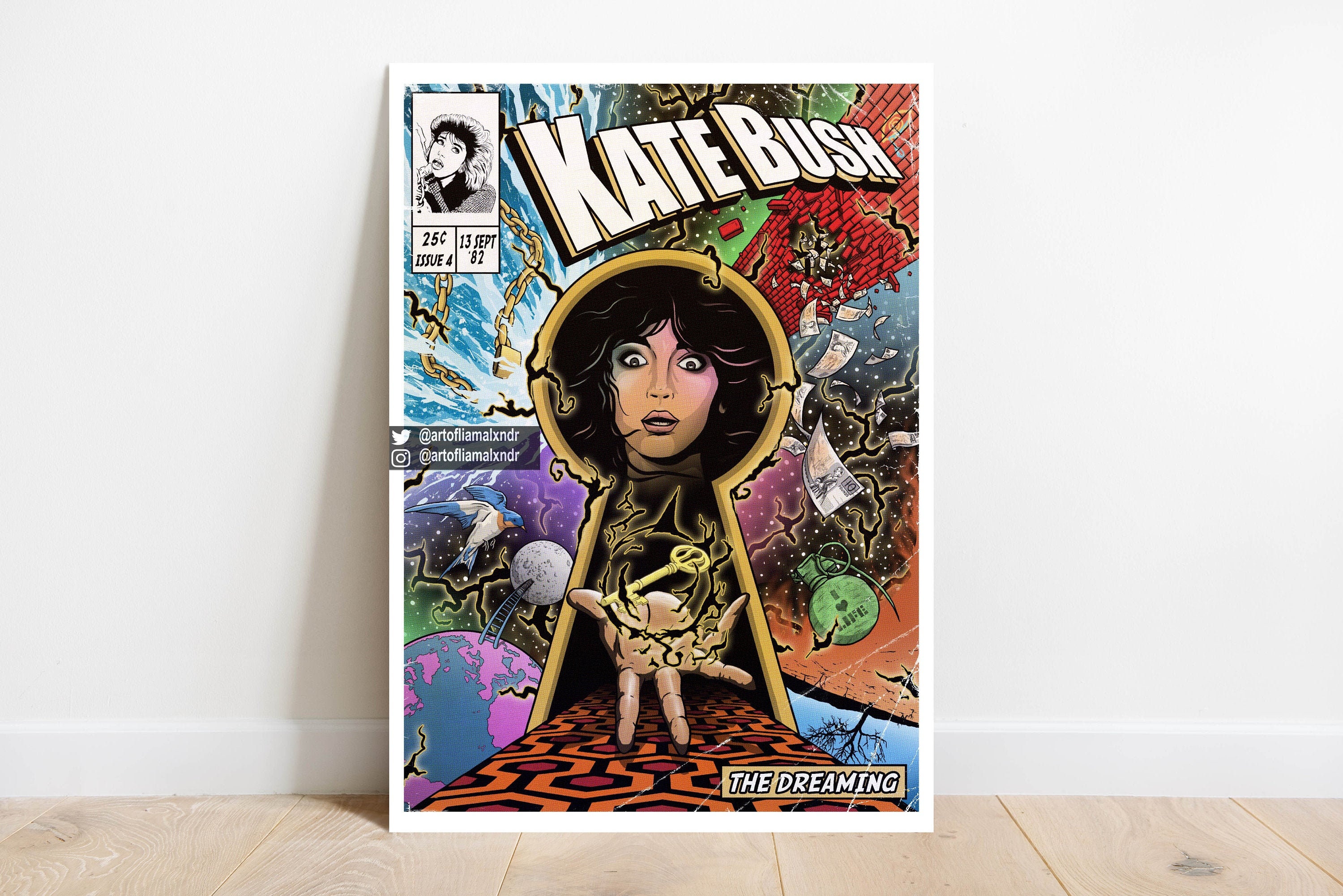 Kate Bush Print - The Dreaming Comic Cover Art