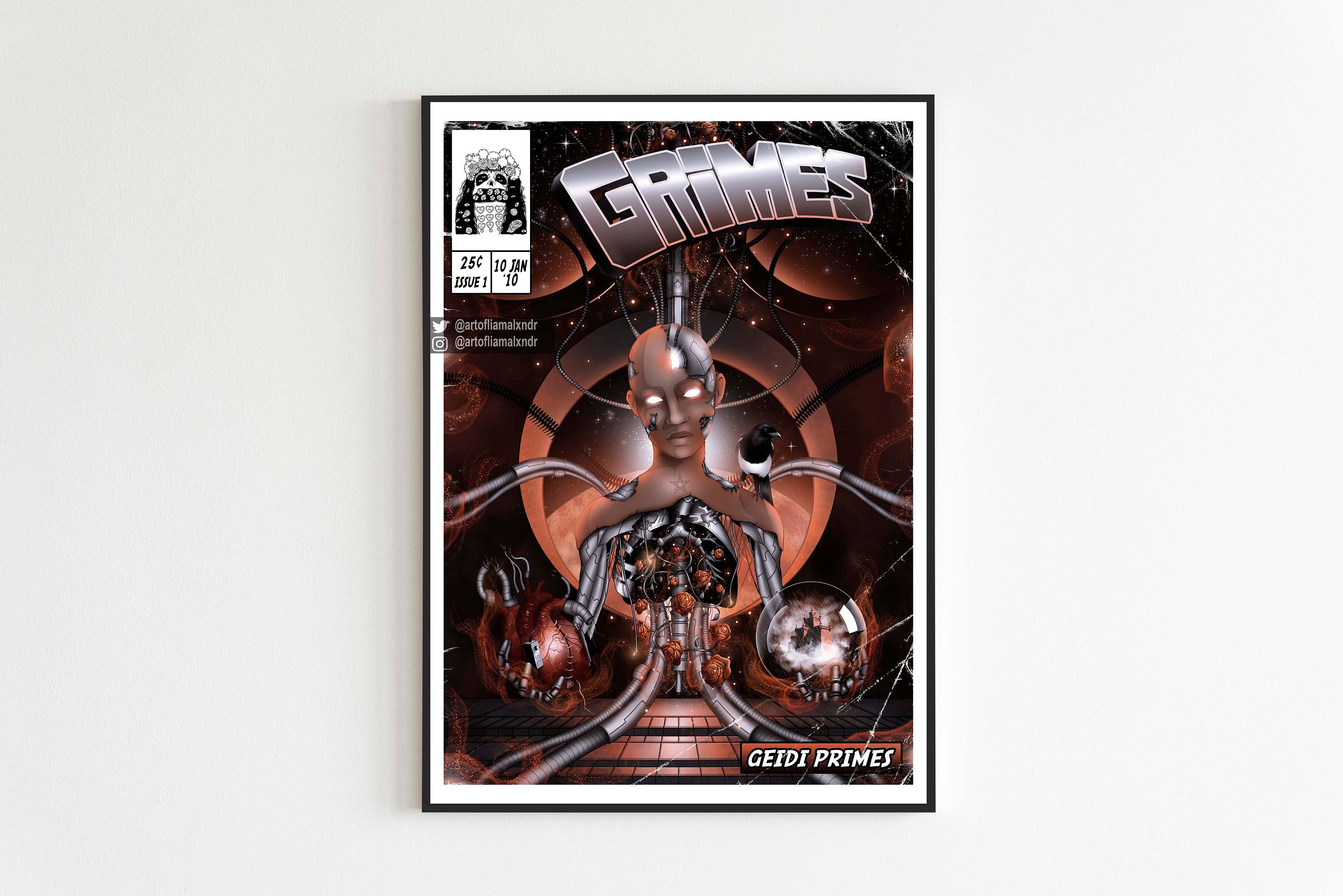 Grimes Print Geidi Primes Comic Cover Art - Etsy UK